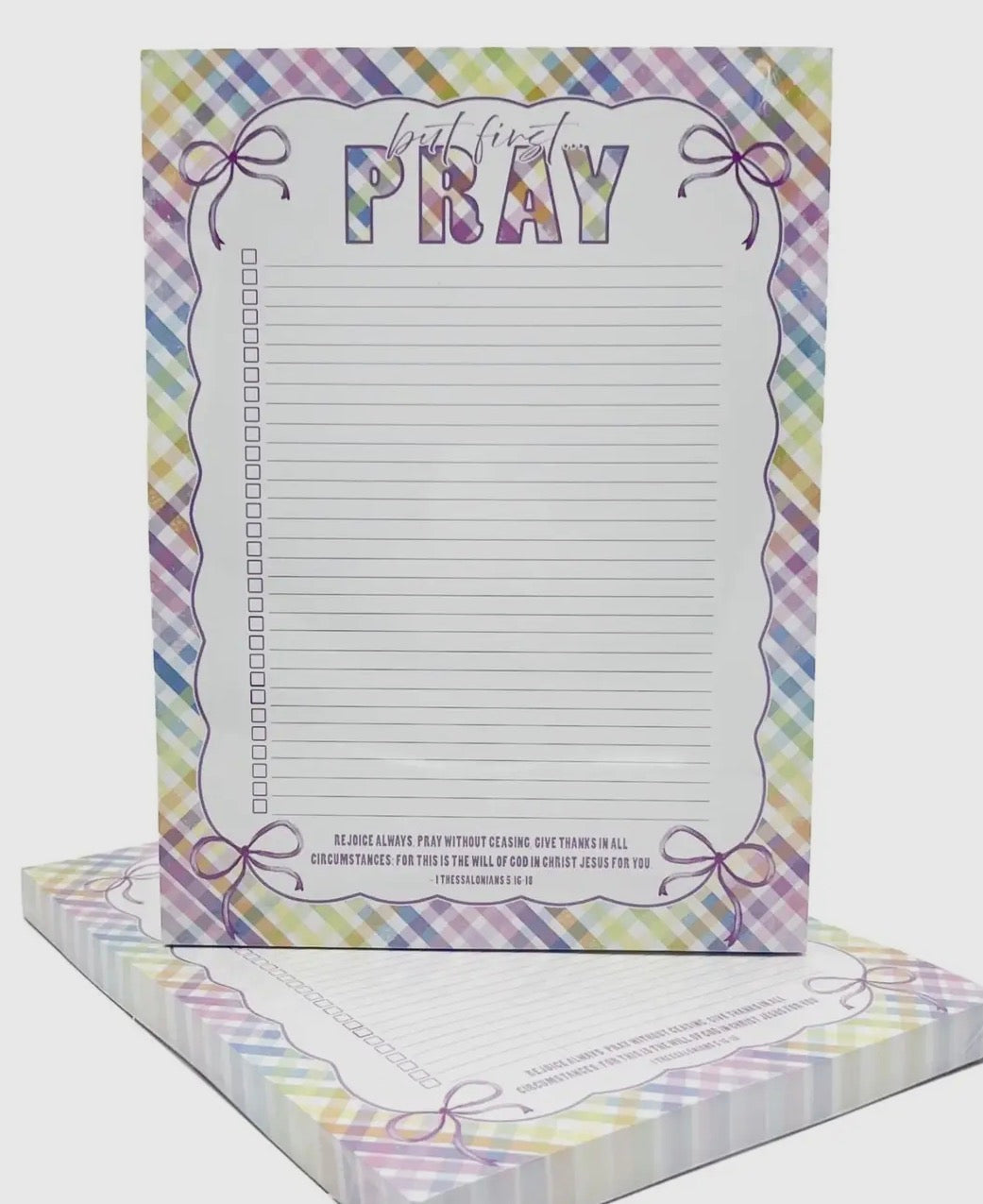 But First Pray Scripture To Do List Notepad – Three Sisters Boutique